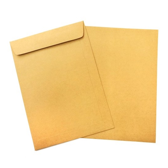 A4 Size Envelope Golden Brown Kham Pack Of 50 Pcs In Wholesale Price